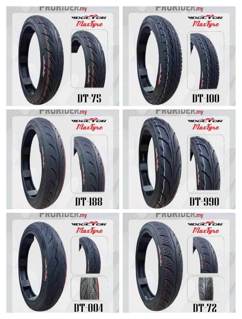 DOCTOR TYRE/MAX TYRE/TAYAR MOTOSIKAL TUBELESS TYRE MOTOR ROSSO DIAMOND ...