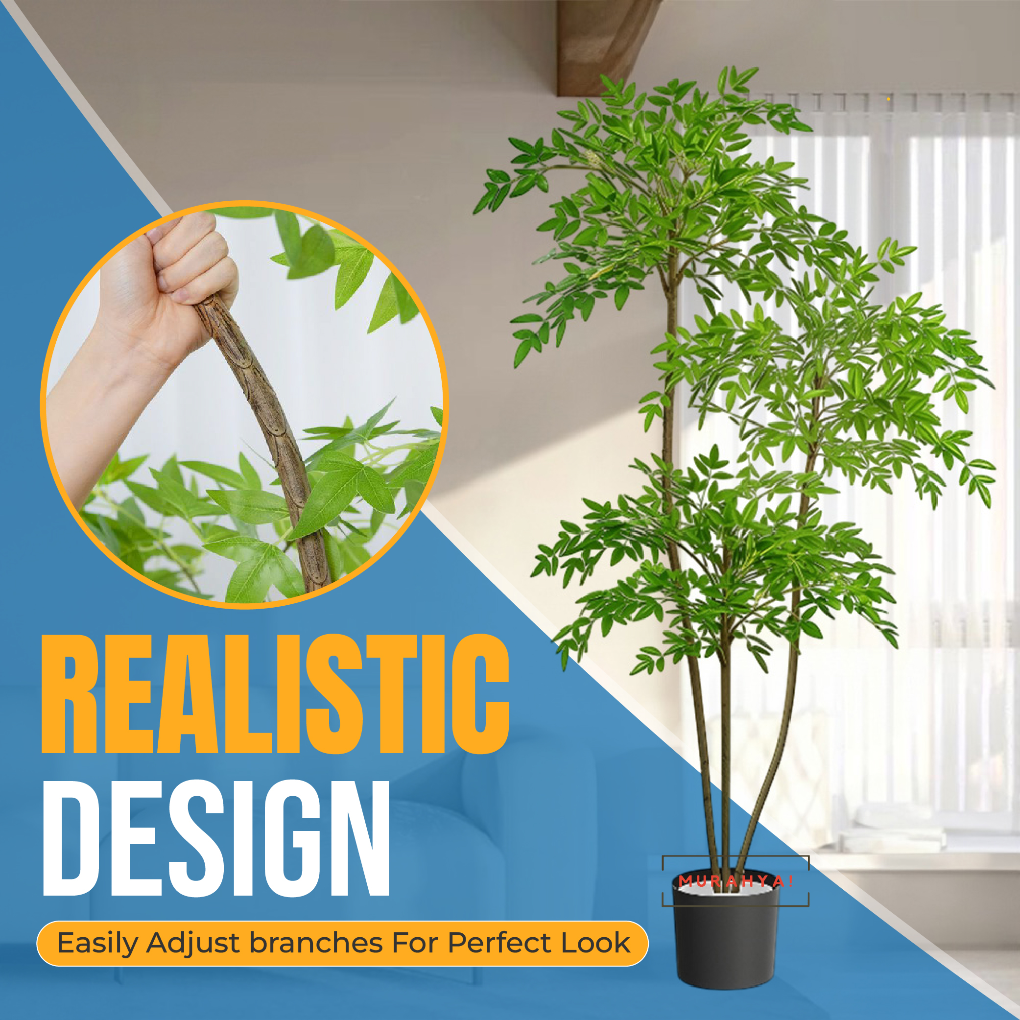 Pokok Buluh Hiasan Bamboo Tree Artificial Plant Pot Indoor Outdoor ...