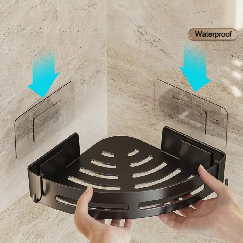UG Triangular Corner Storage Shelves Space Aluminum Bathroom Shower ...