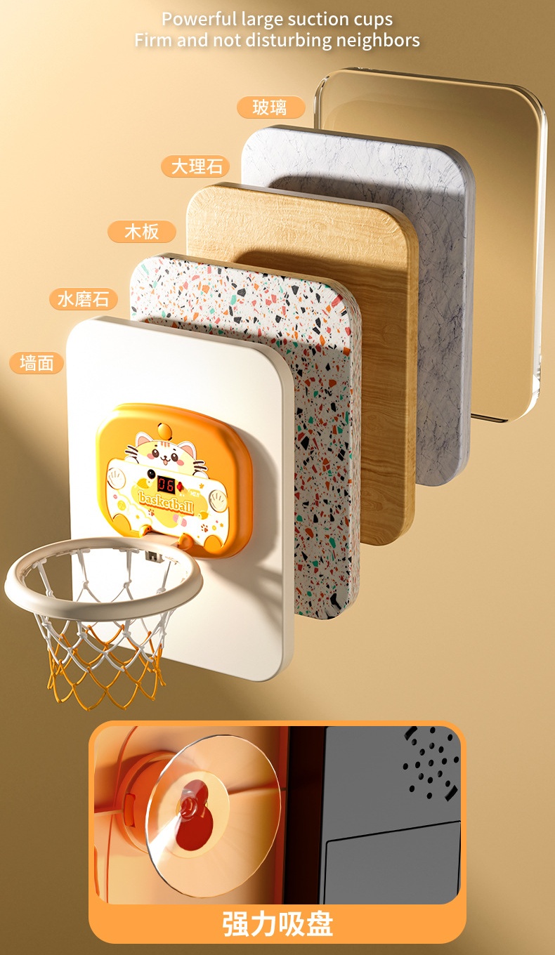 【Inductive Scoring】Basketball Hoop Toys Sound Counter Indoor Mini ...