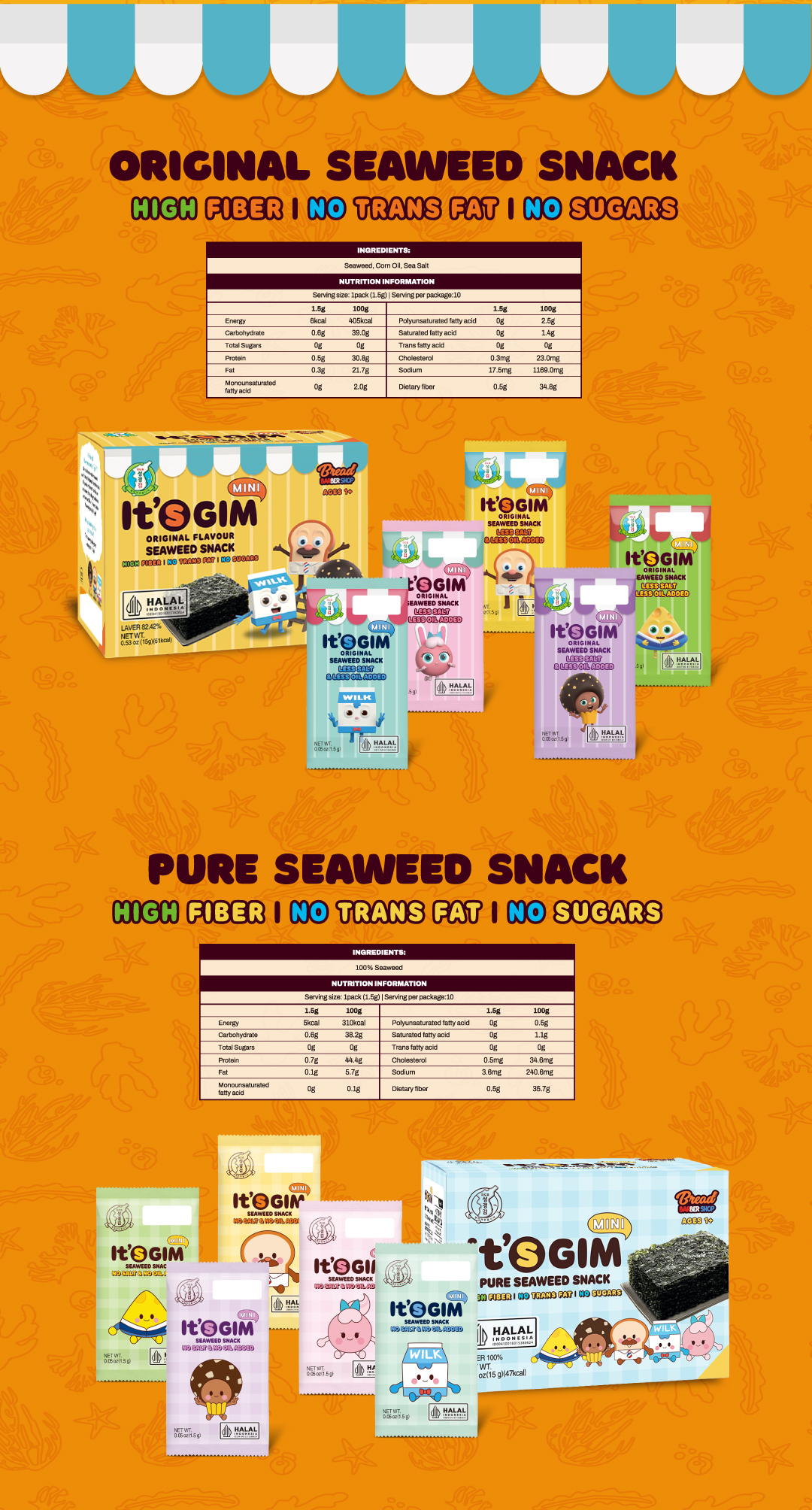 It's GIM mini Seaweed Snack - Original (For 12 months+) | Shopee Malaysia