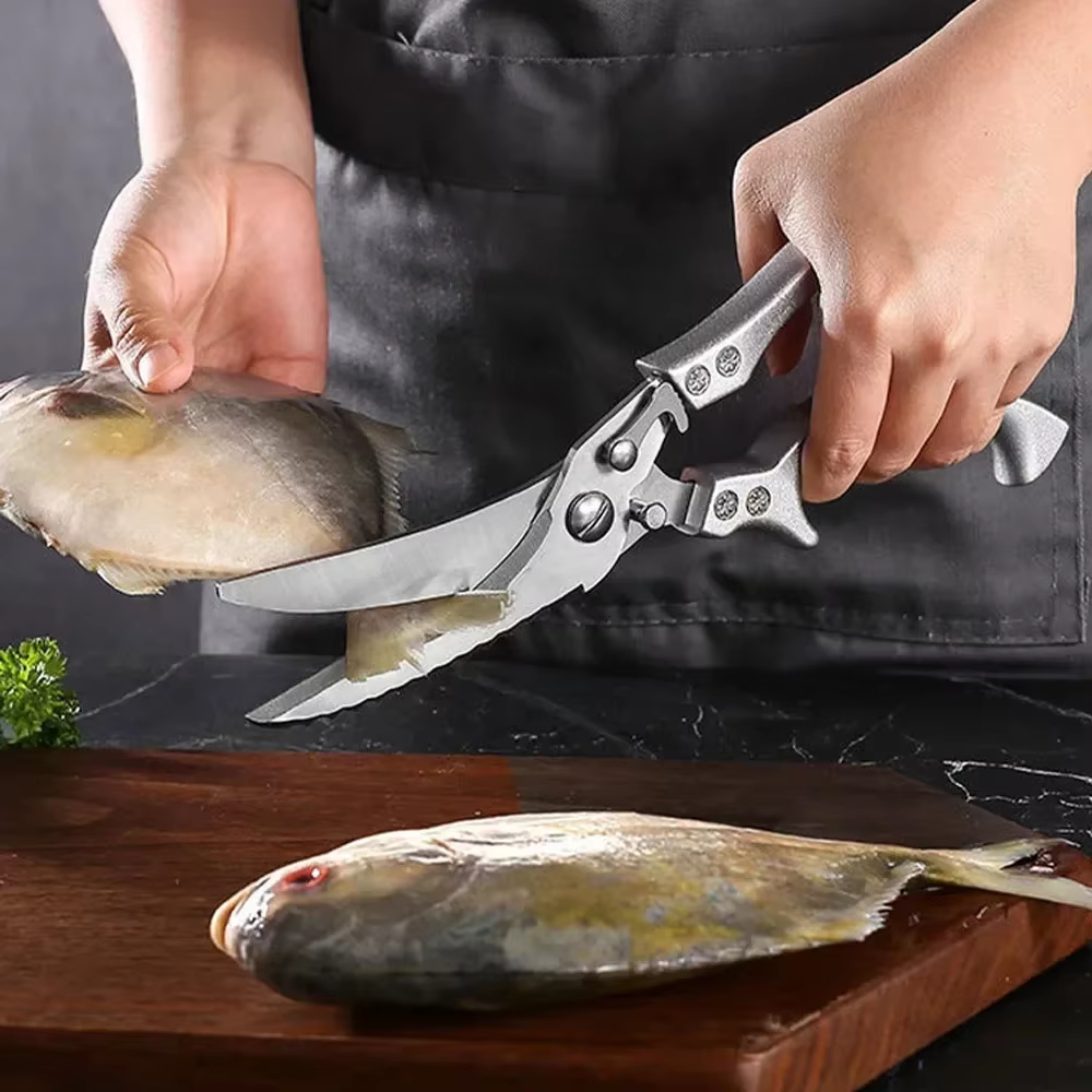 Kitchen Scissor Poultry Shears Cutter Stainless Steel Chicken Fish Bone ...