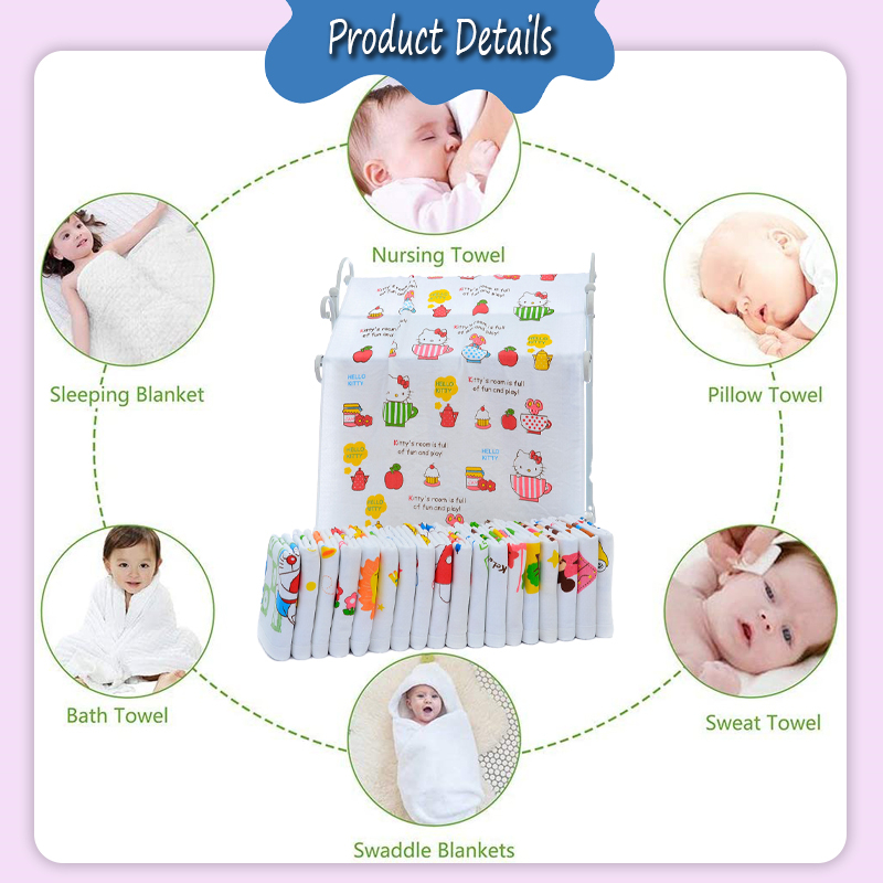 [Little B House] 60*120cm Baby Bath Towel Newborn Bathing Towel Infant ...