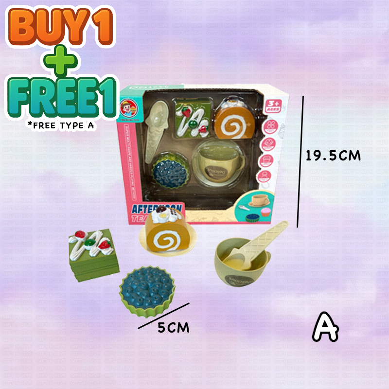 [BUY 1 FREE 1] Pretend Play Dessert Cake Ice Cream Afternoon Tea ...