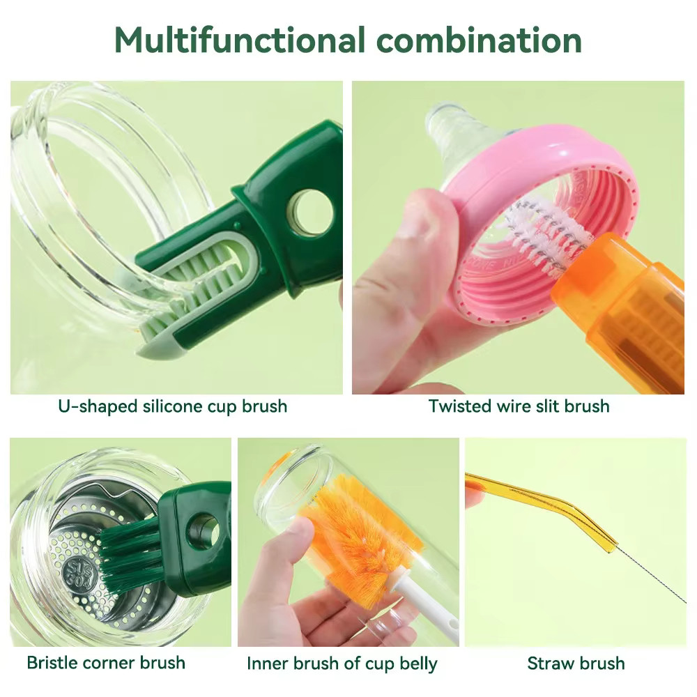 Oni 5 IN1 Bottle Brush Berus Multi-Functional Pembersih Botol Straw ...