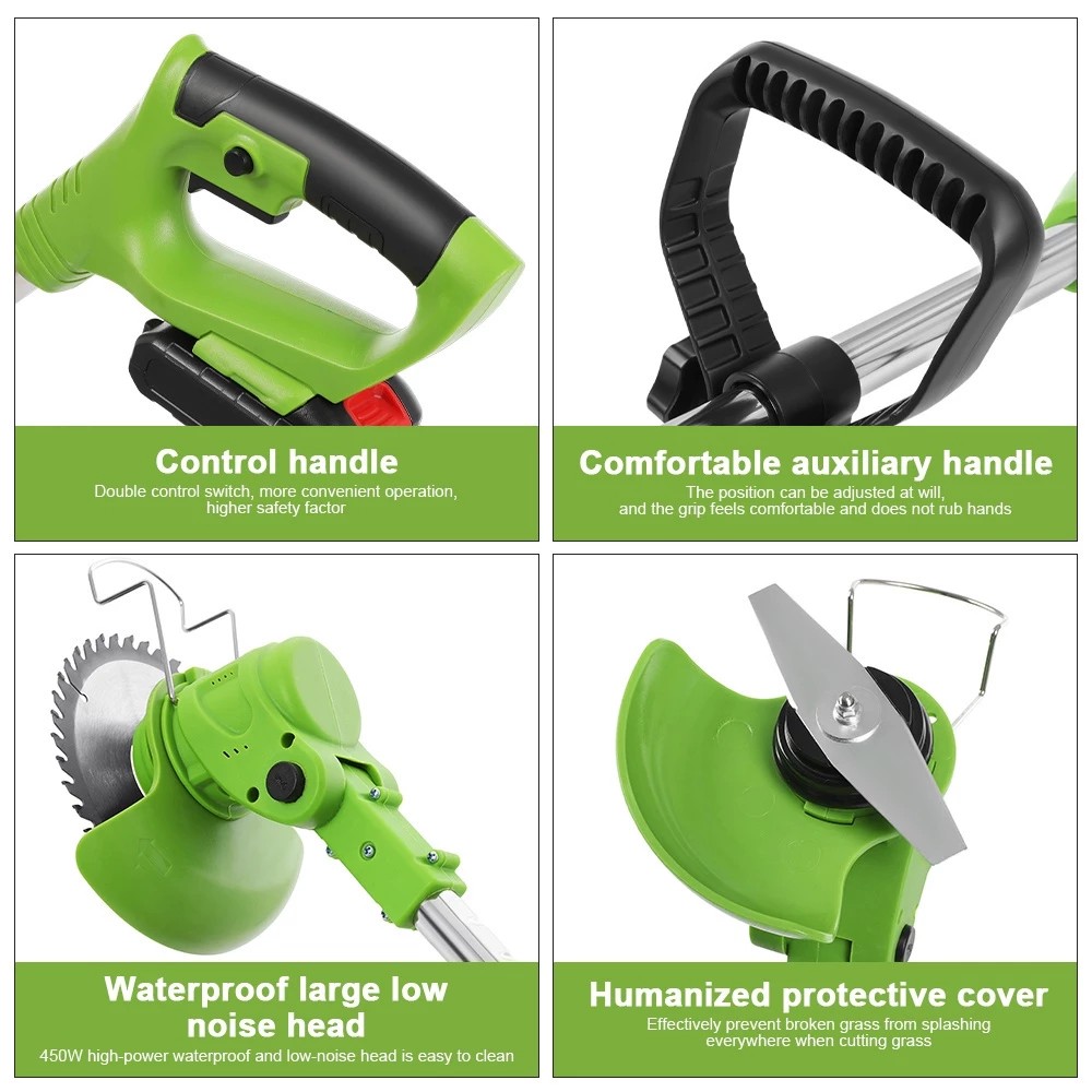 ToolVolt Mesin Rumput Bateri Cordless Grass Cutter High Quality ...