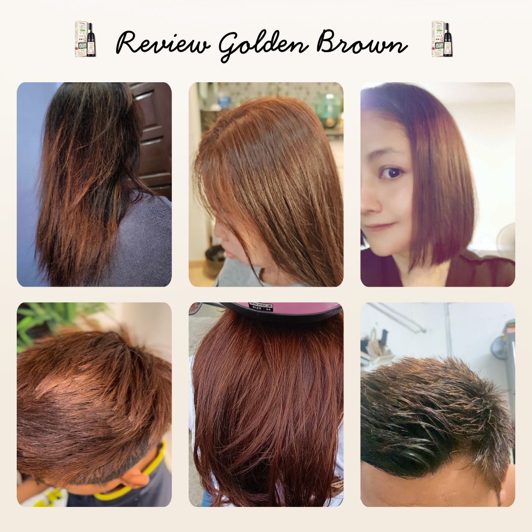 [400ml] Golden Brown - NeuHair Inai Pewarna Rambut Hair Dye Color ...