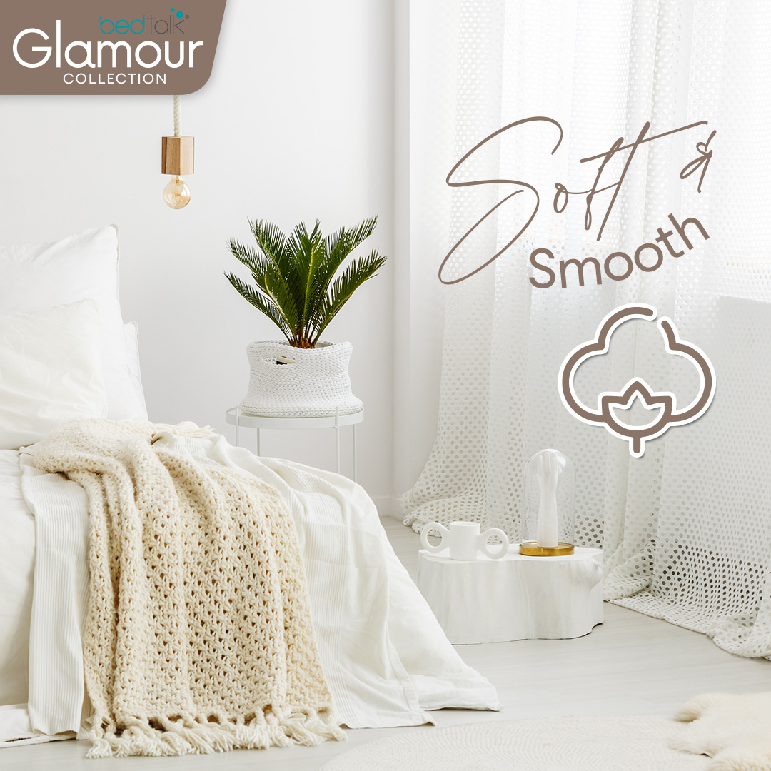 【SHOPEE EXCLUSIVE】Bedtalk Glamour Fitted Bedsheet Set (without ...