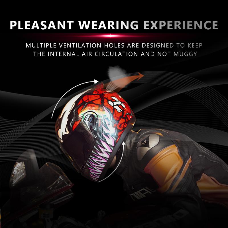 HNJ Helmet Motor Full Face Murah 100% Original Safety Sun Protection ...