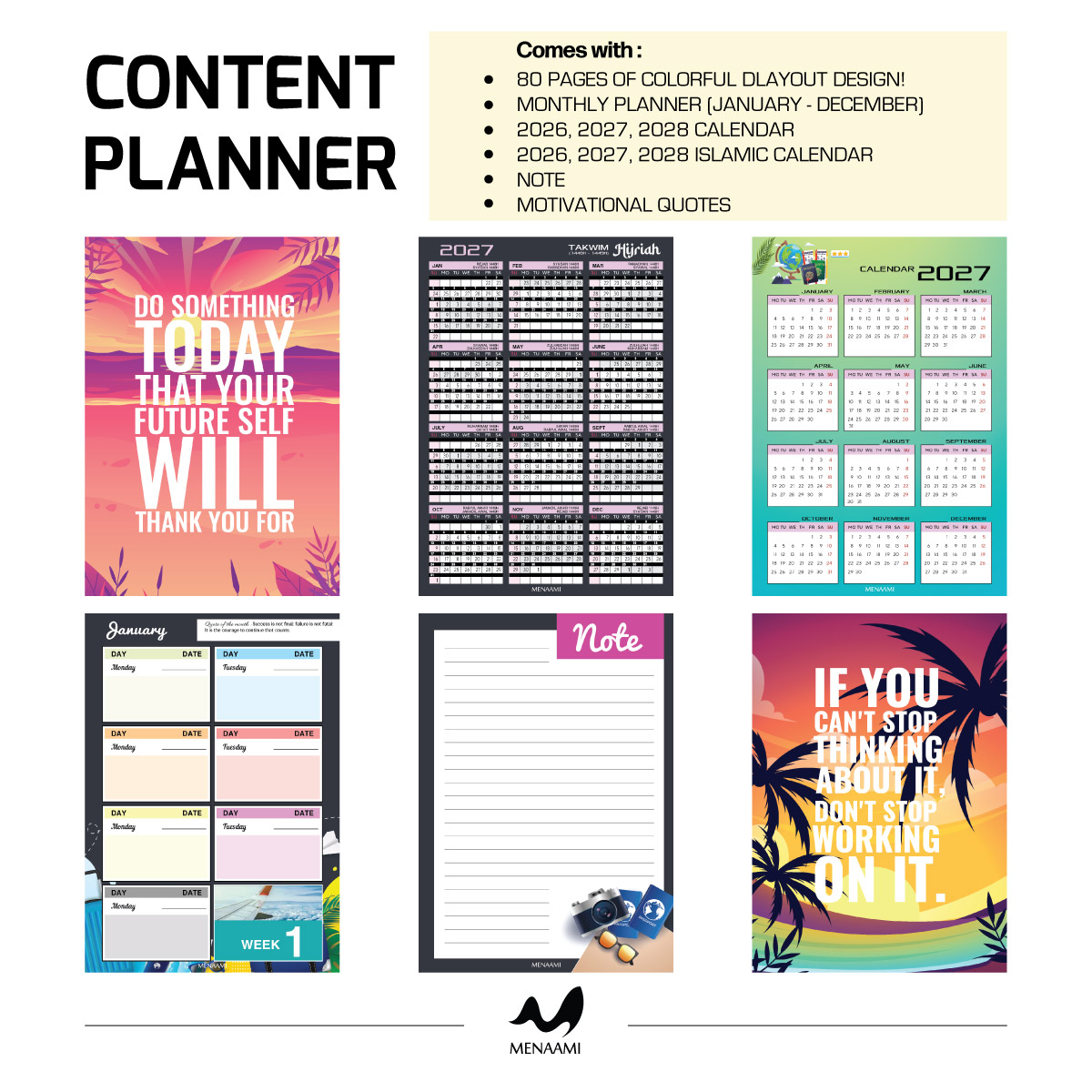 [ PLANNER BOOK ] 2026 BUNGA Diary Calendar Daily To Do List Journal ...