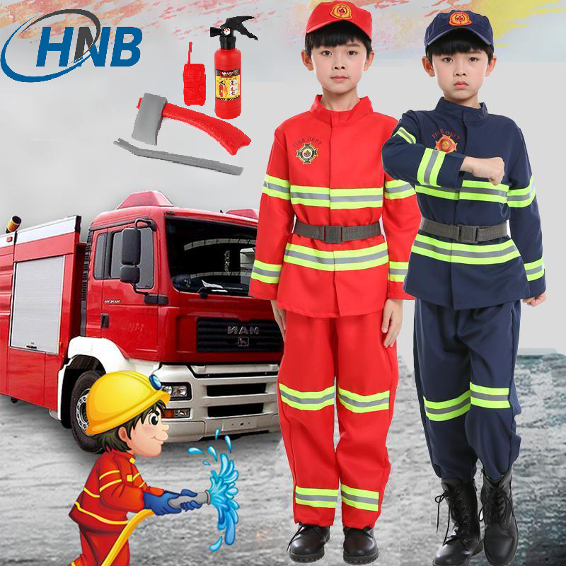 BC Occupation Bomba Costume Kids Fireman Children's Firefighter Play ...