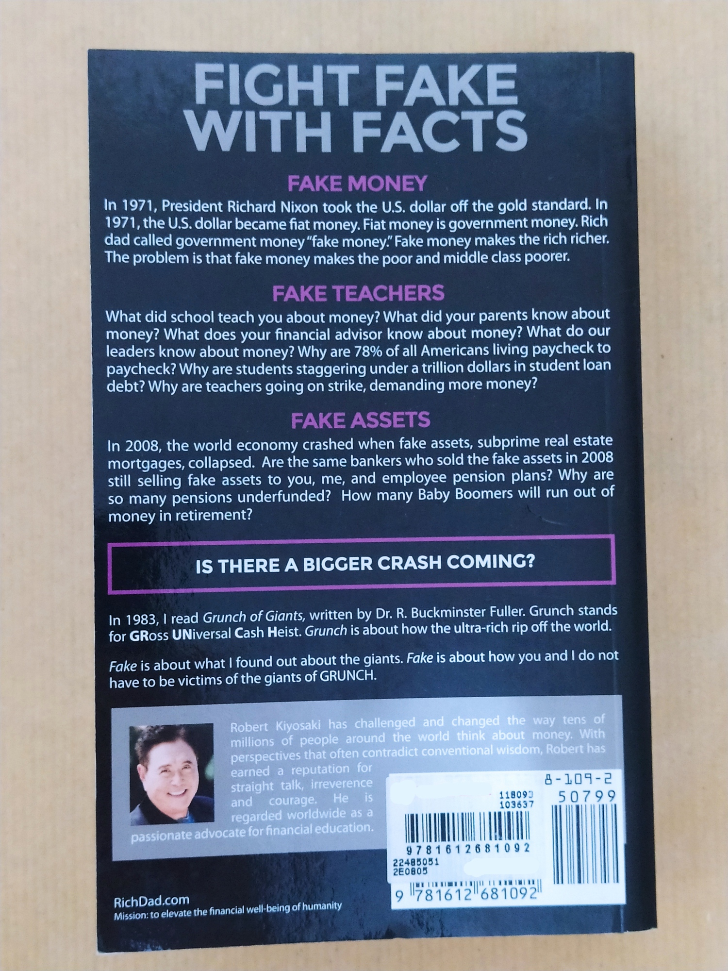 FAKE (Fake Money, Fake Teachers, Fake Assets) by Robert Kiyosaki ...