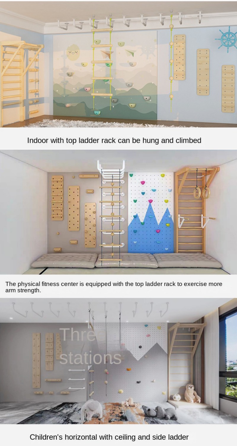 Kids Climbing Ladder Children's Climbing Wall Kid's Physical Exercise ...