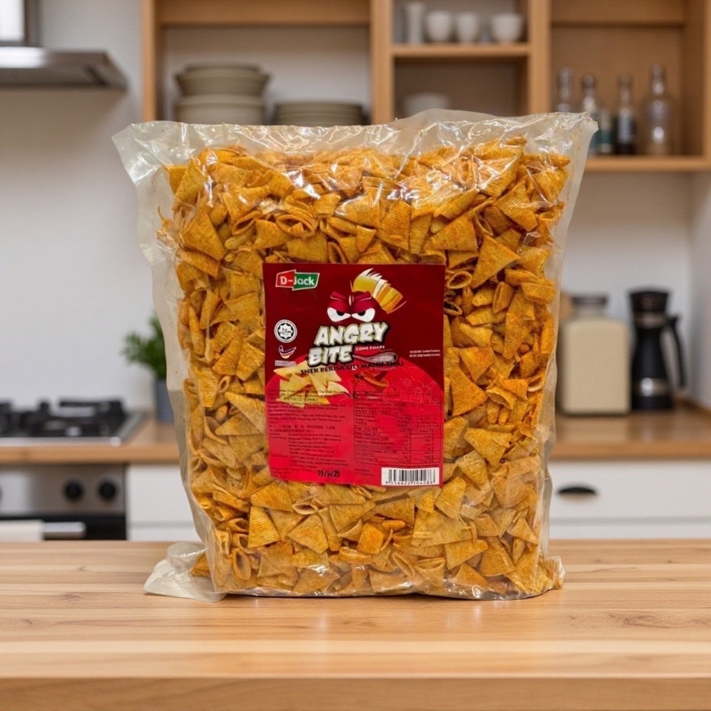 1KG Ready Stock 1KG Crispy D-Jack Angry Bite Snack BBQ / Cheese ...