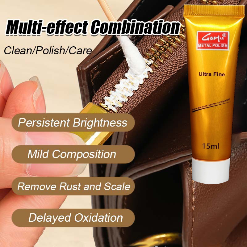 Metal Polish Paste Rust Stain Remover for Your Bags, Wallets, Belt ...