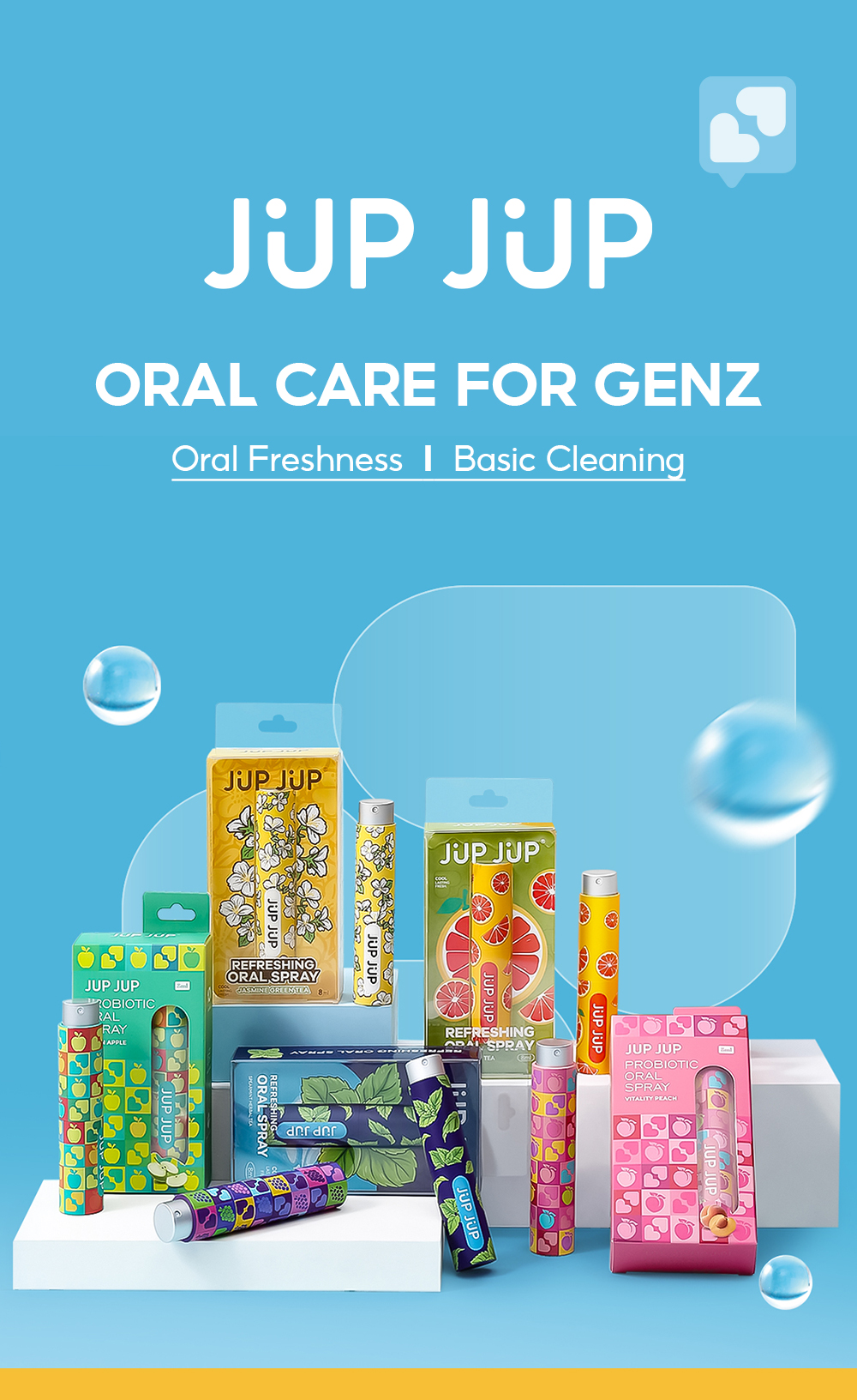 JUP JUP Probiotics / Refreshing Oral Spray Series 8ml (6 Flavours to ...