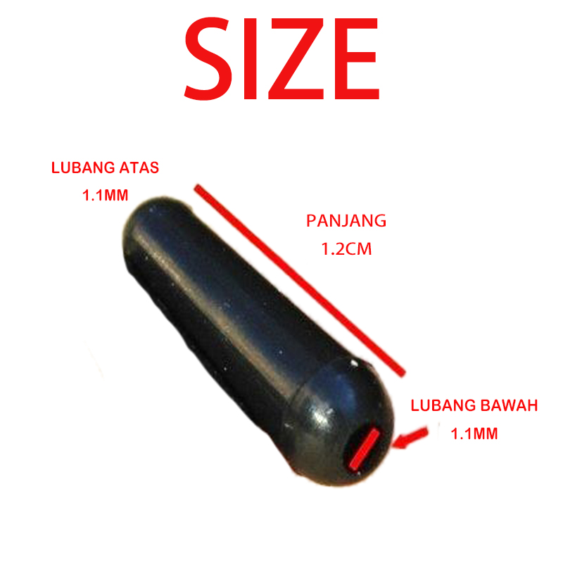 Rubber Stopper utk Pelampung Tiang Batang Floater Fishing Prawn Bobber ...