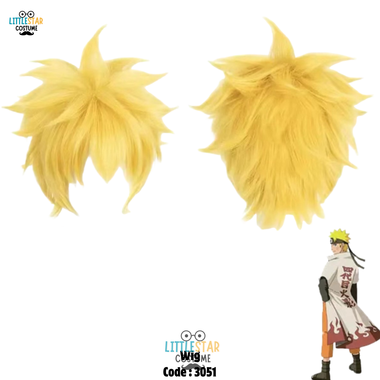 Anime Naruto Cosplay Outfit with Wig & Accessories Set – Ninja Costume ...
