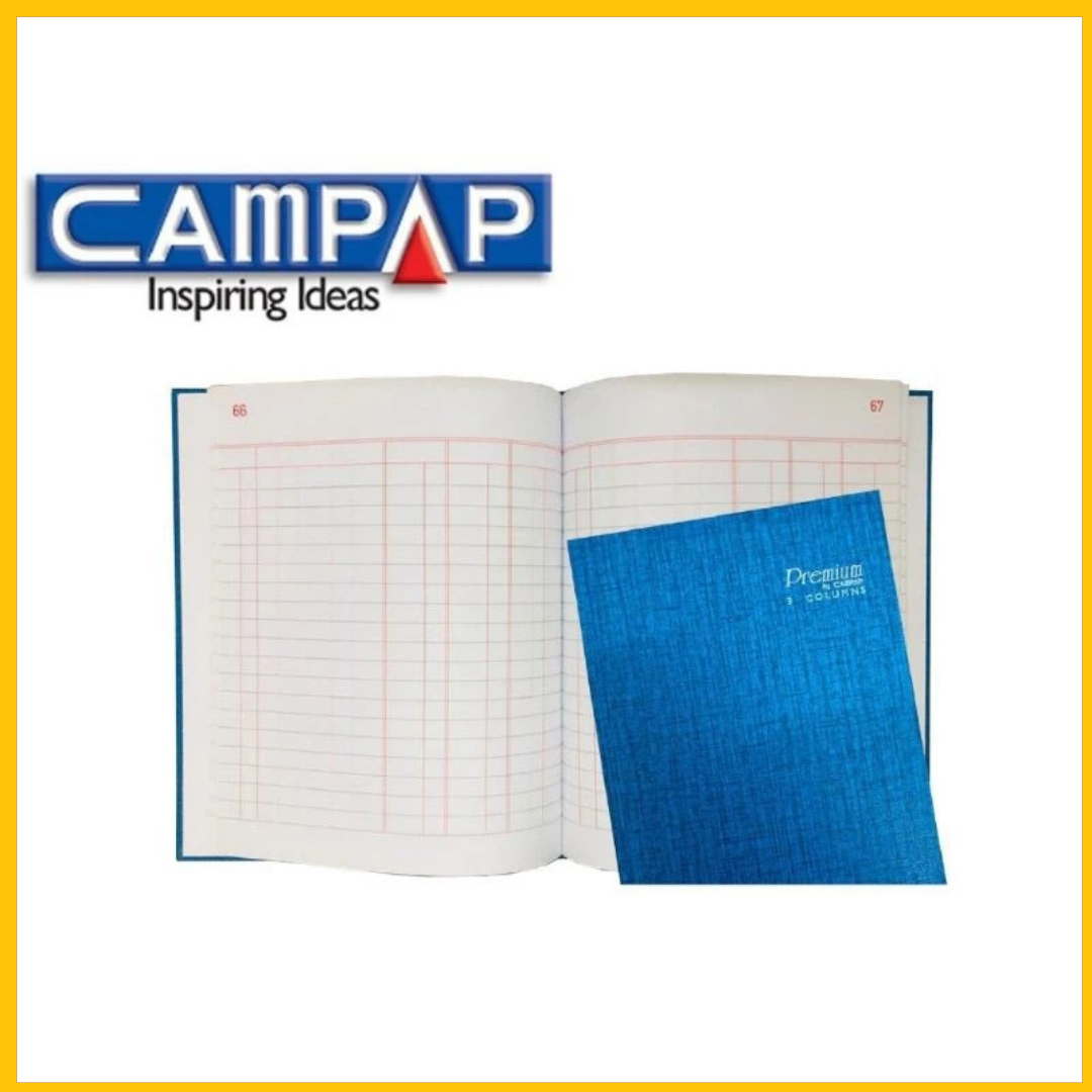 (Clearance stock) Campap Premiun 3 Columns F5 foolscap Account Book ...