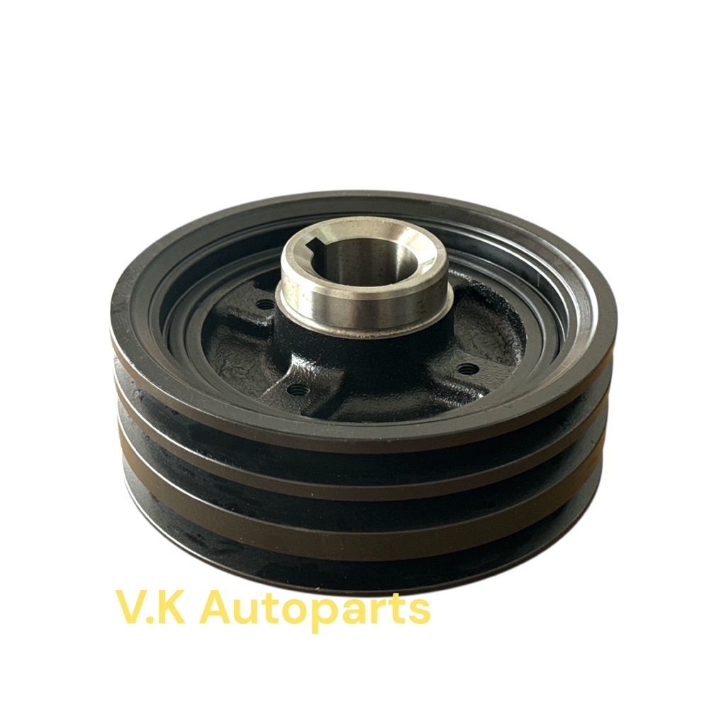 Mitsubishi Canter FE639 4D34 Crank Shaft Pulley Assy With Nut Key ...