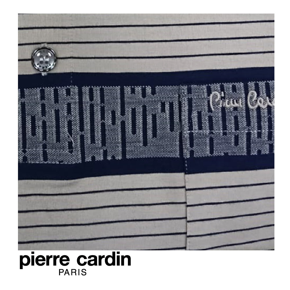 Pierre Cardin Mens Short Sleeve Yarn Dyed Stripe Jacquard Polo Tee With ...