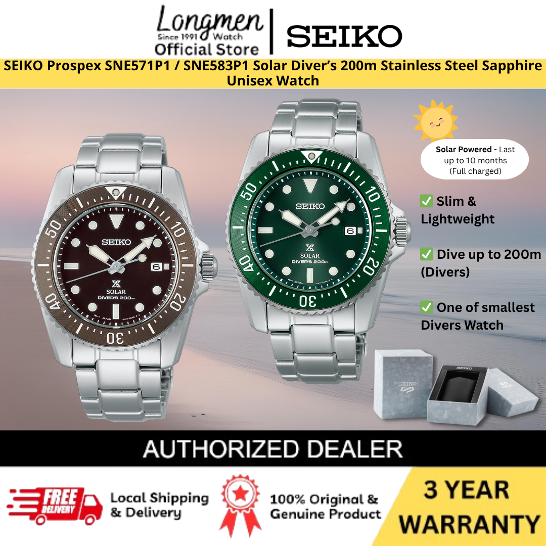 [Klang Longmen] SEIKO Prospex SNE571P1 / SNE583P1 Solar Diver's ...