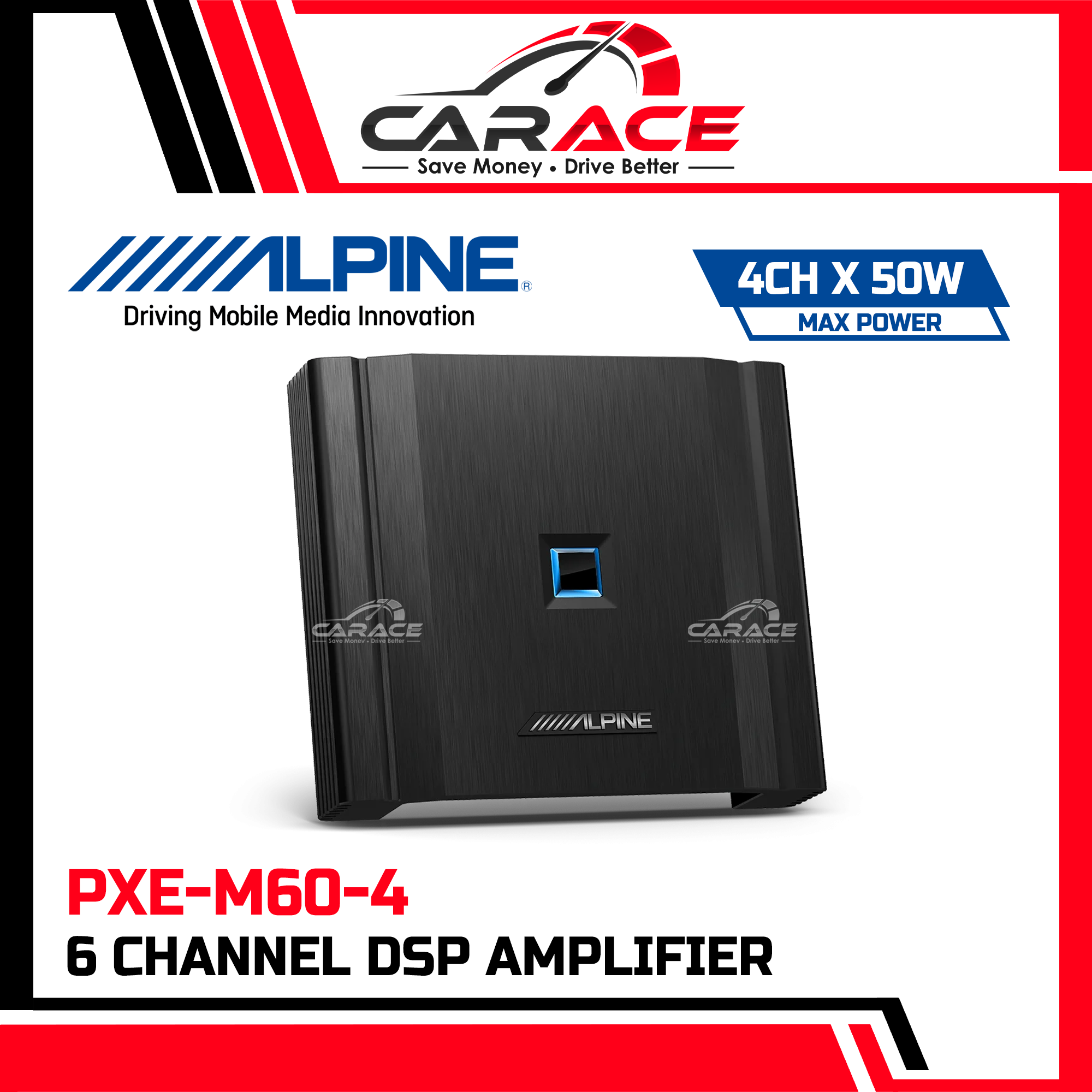 Alpine DSP 6 Channel DSP Car Digital Sound Processor Built In Amplifier ...