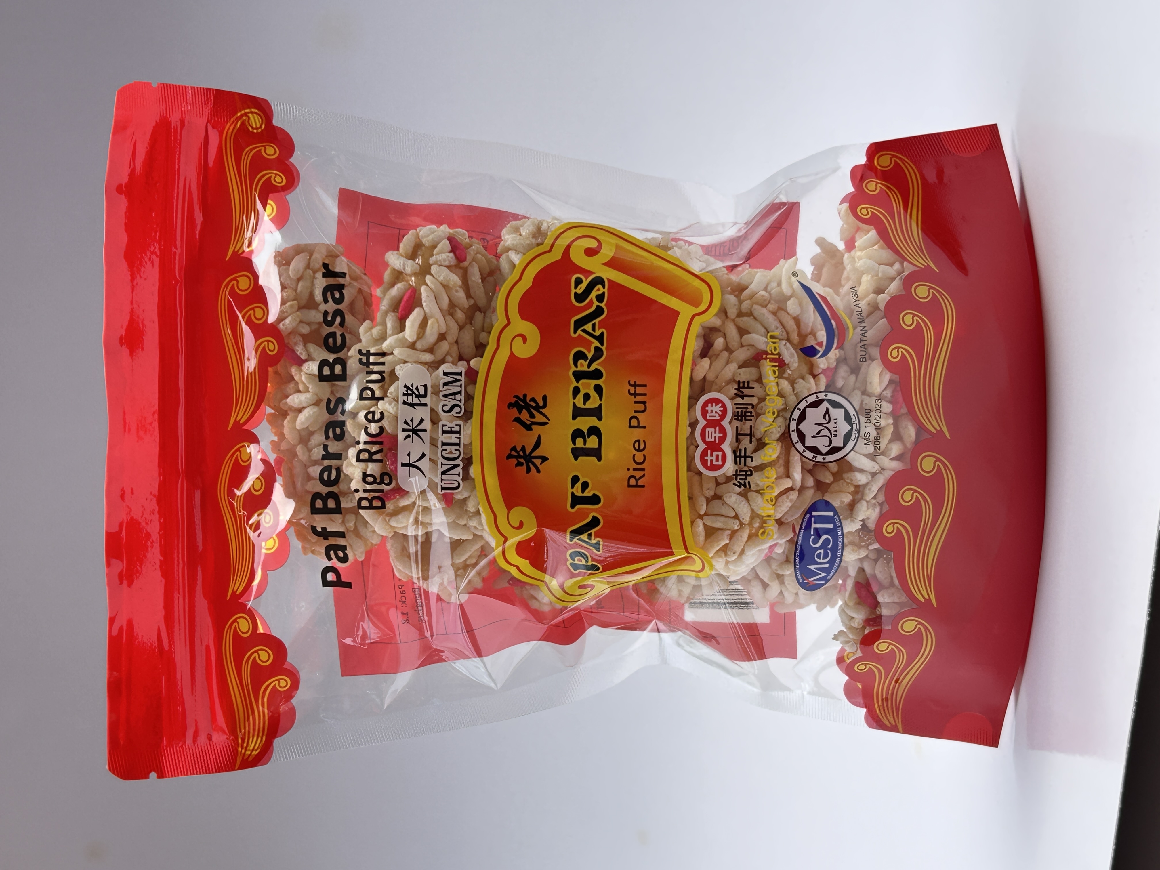 Uncle Sam Paf Beras Besar / Rice Puff / Big Rice Snack – Halal – Snek ...