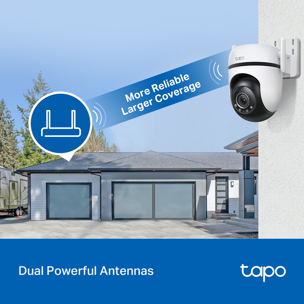TP-Link Tapo C520WS Outdoor CCTV – 2K QHD, 360° Pan/Tilt, AI Detection ...