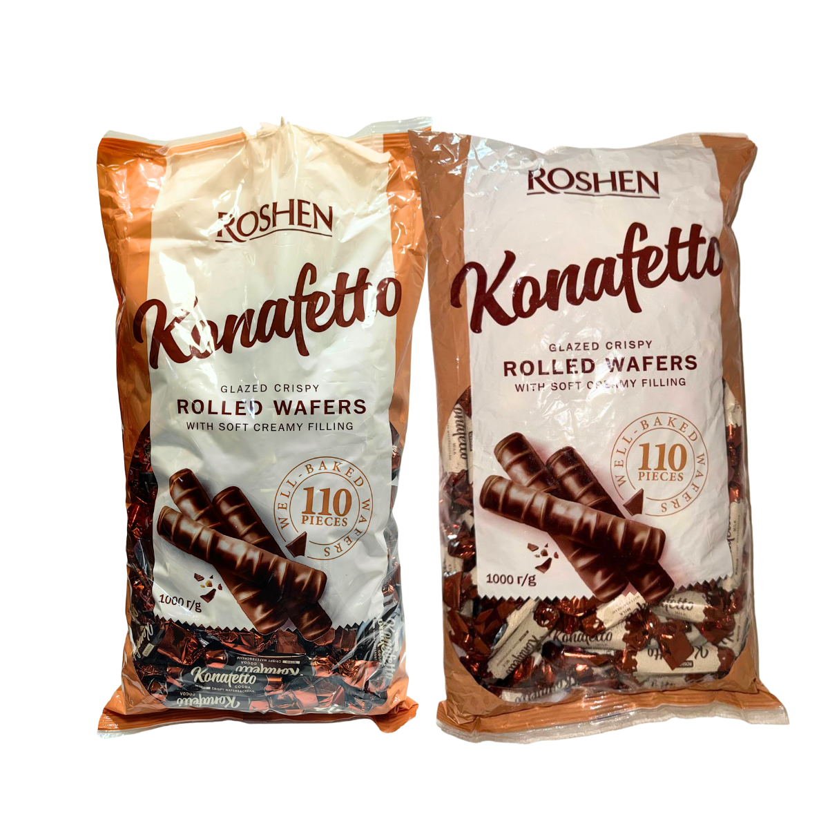 Roshen Konafetto Chocolate / Cocoa / Milk / 1000 g / 110 Pcs ...