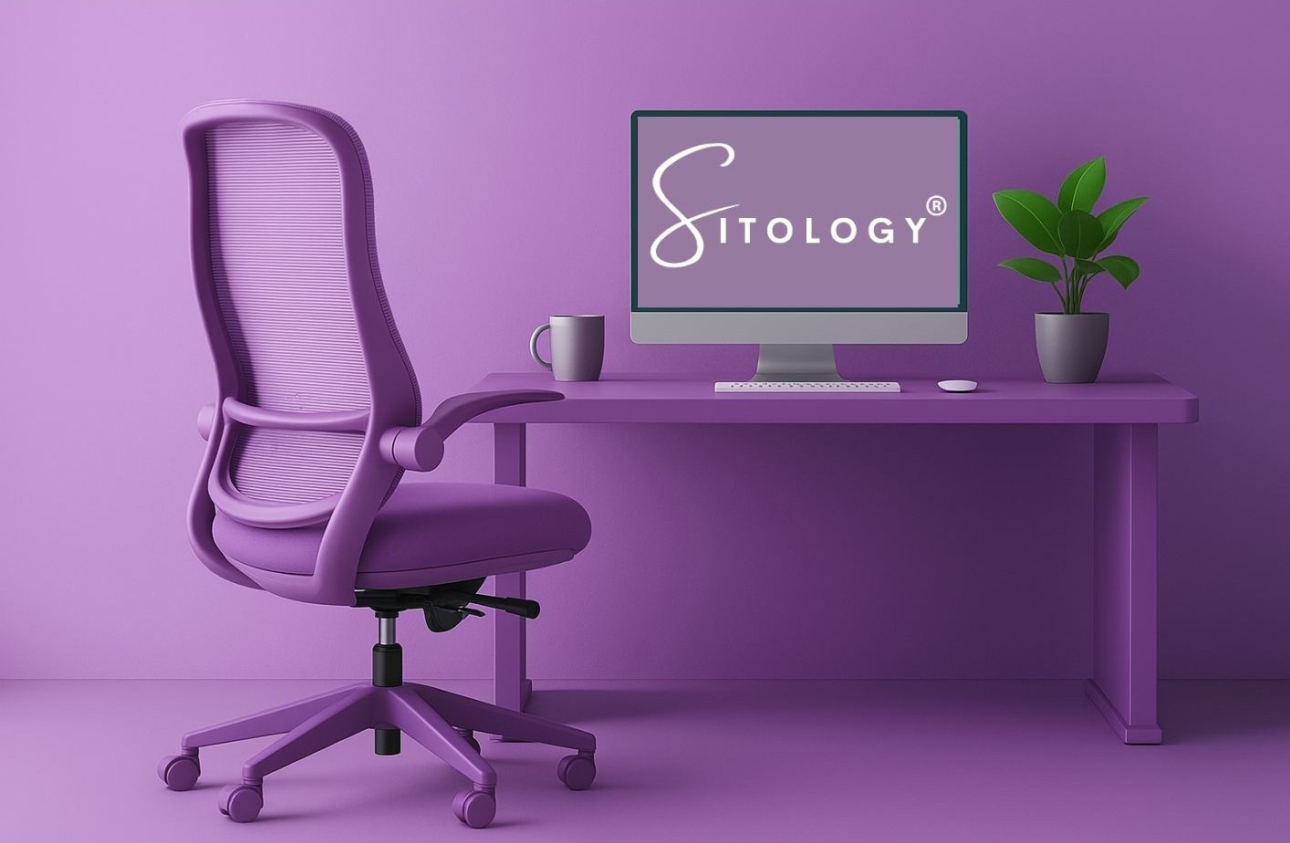 💜SITOLOGY BLOOM PURPLE💜 - Comfortable Office Chair - 1 YEAR WARRANTY ...