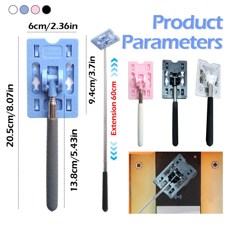 Adjustable Car Toll Card-Stick Touch Holder Stickable Telescopic ...