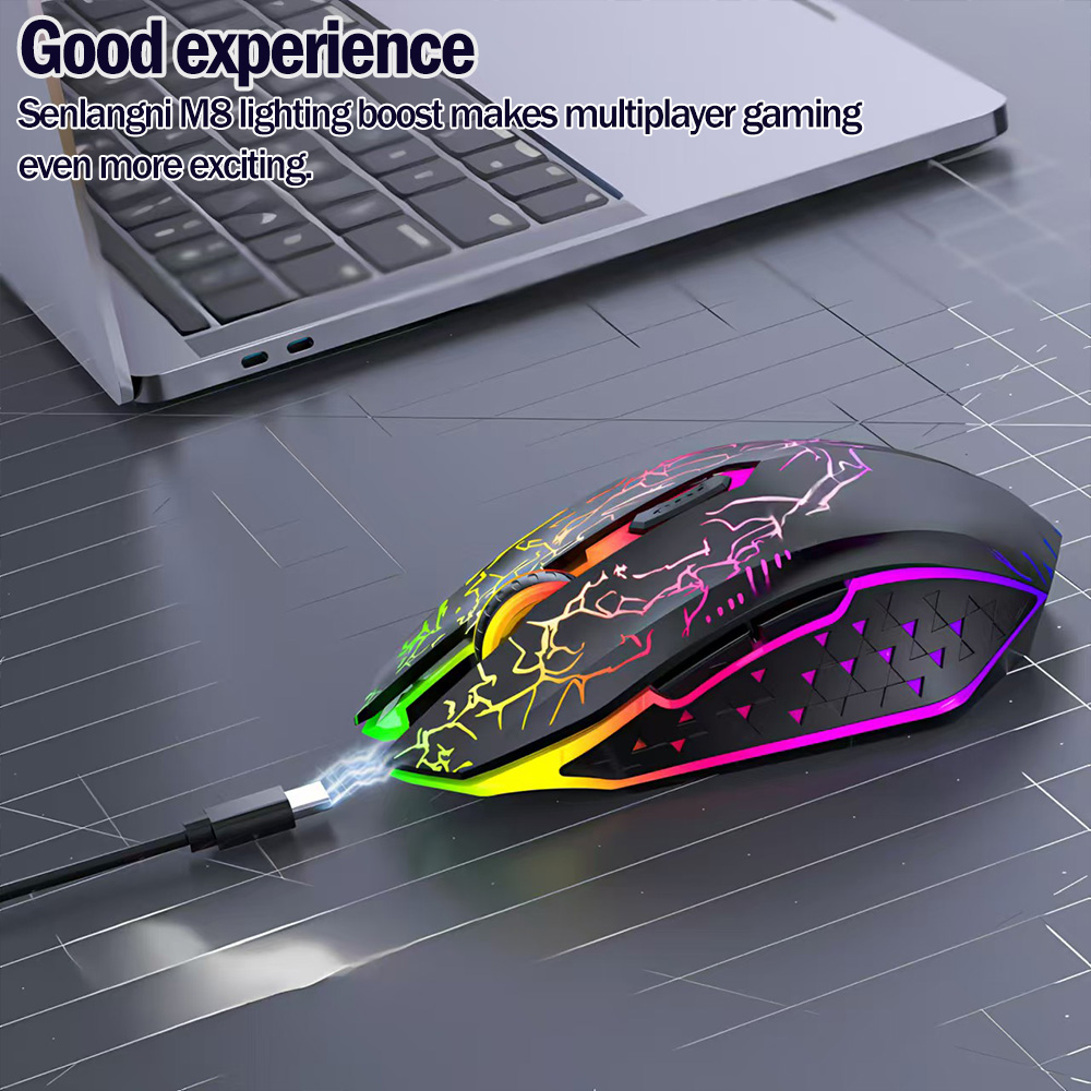 Recharable Gaming mouse DUAL MODE Silent Click Wireless mouse (2.4G ...