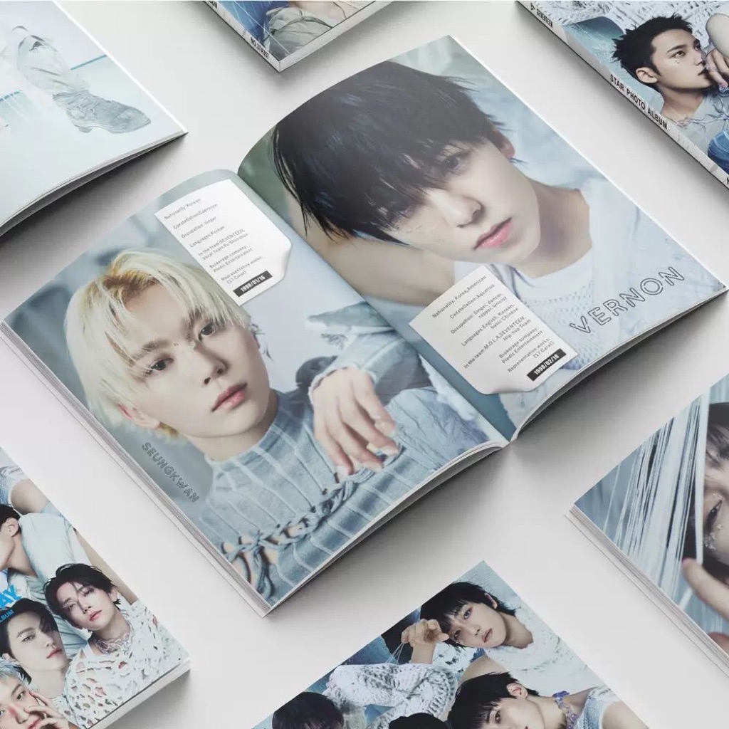 SEVENTEEN HAPPY BURSTDAY Album Photobook Merchandise Set with Photo ...