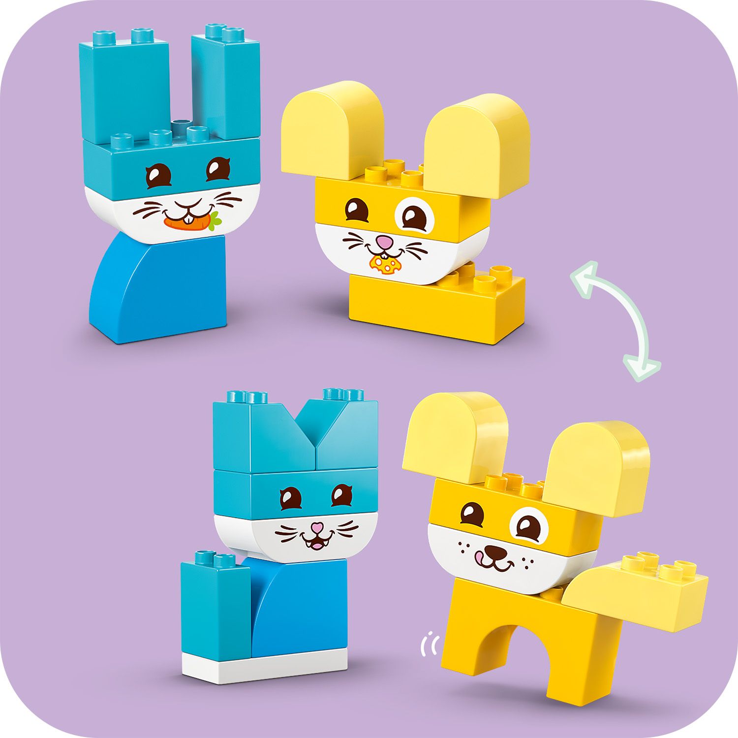 LEGO DUPLO My First 10477 3 in 1 Creative Cute Pets (24 Pieces ...