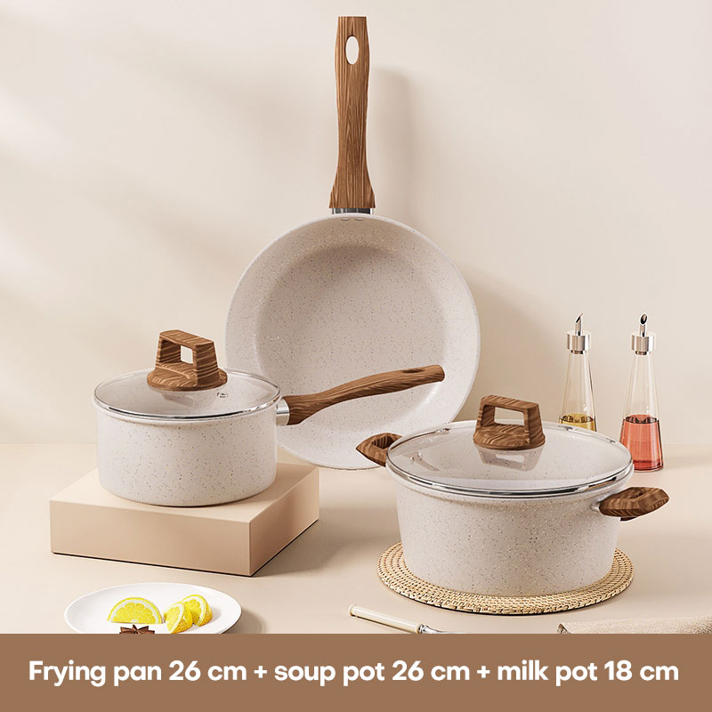 Nonstick Cookware Set,Healthy Pots and Pans Set,For Gas stove Non-Toxic ...