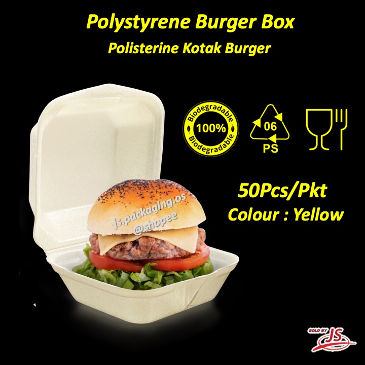 Bekas Polisterin Kotak Bungkus Burger Polystyrene Foam Burger Box ...