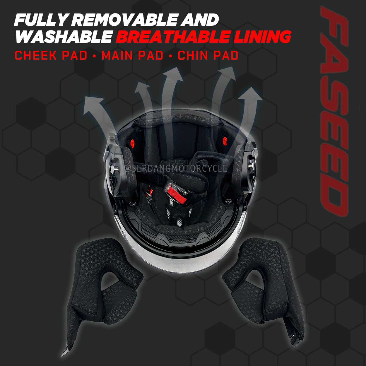 FASEED X600 Modular Helmet Double Visor Full Open Face 180° Flip Up ECE ...