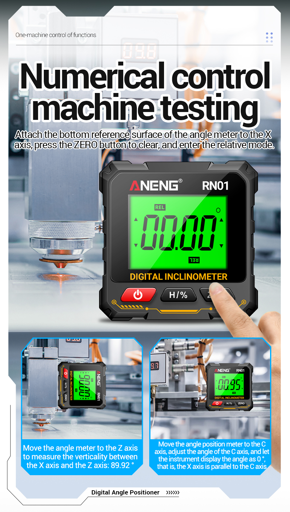 Multifunctional Digital Inclinometer Smart Digital Protractor Mini ...