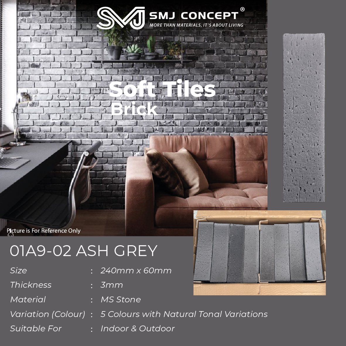 SMJ CONCEPT® Soft Brick Classic Travertine（01A9) | MS Stone Soft Brick ...