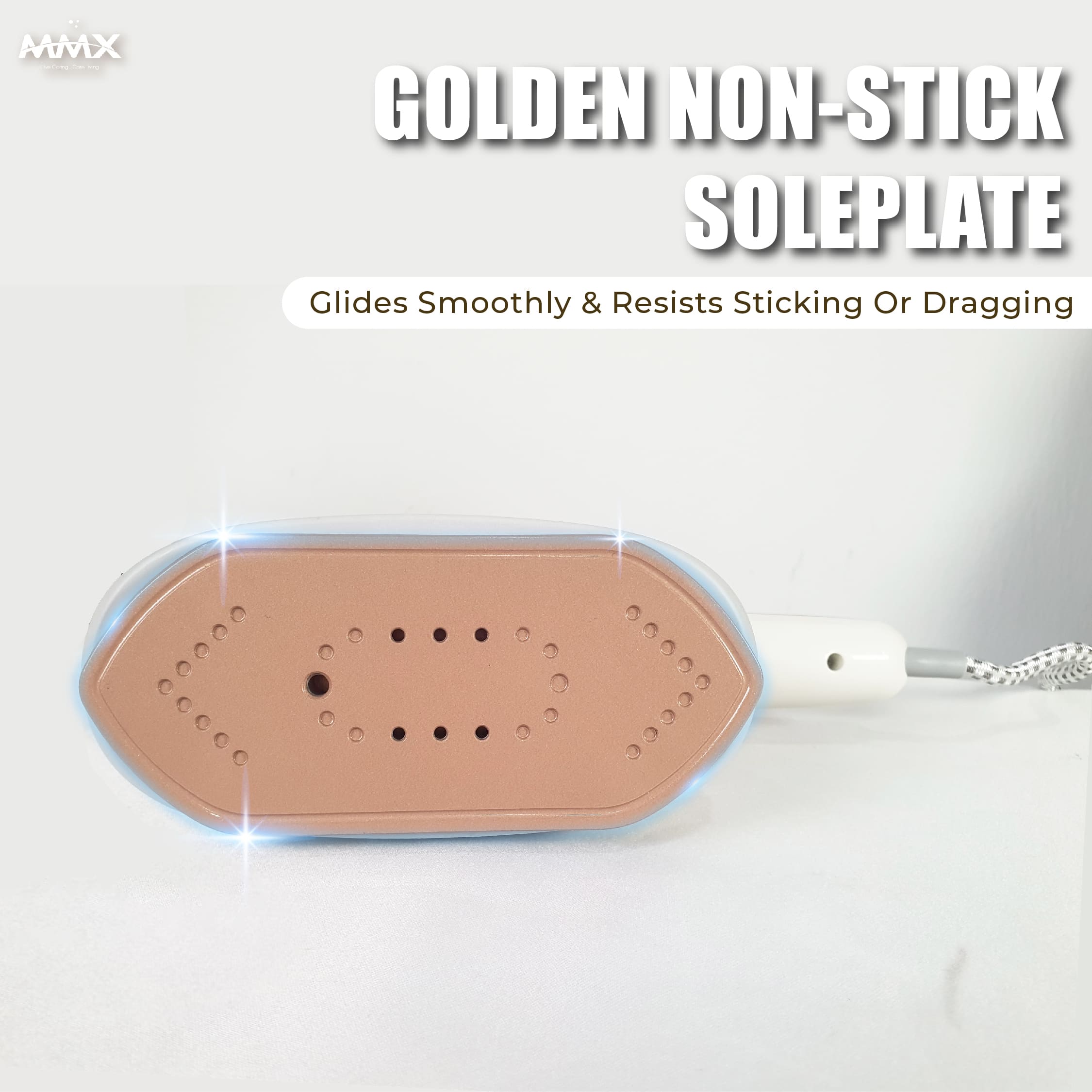 [Anti Bakar] MMX On-the-Go Travel Iron Steam: Kuasa 1300W, Stim Pintar ...