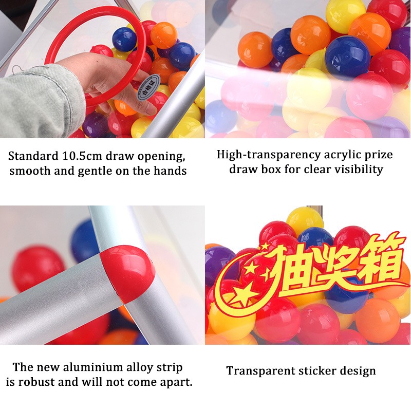 30cm Acrylic Lucky Draw Box Lottery Box Lottery Drawing Ball Mystery ...