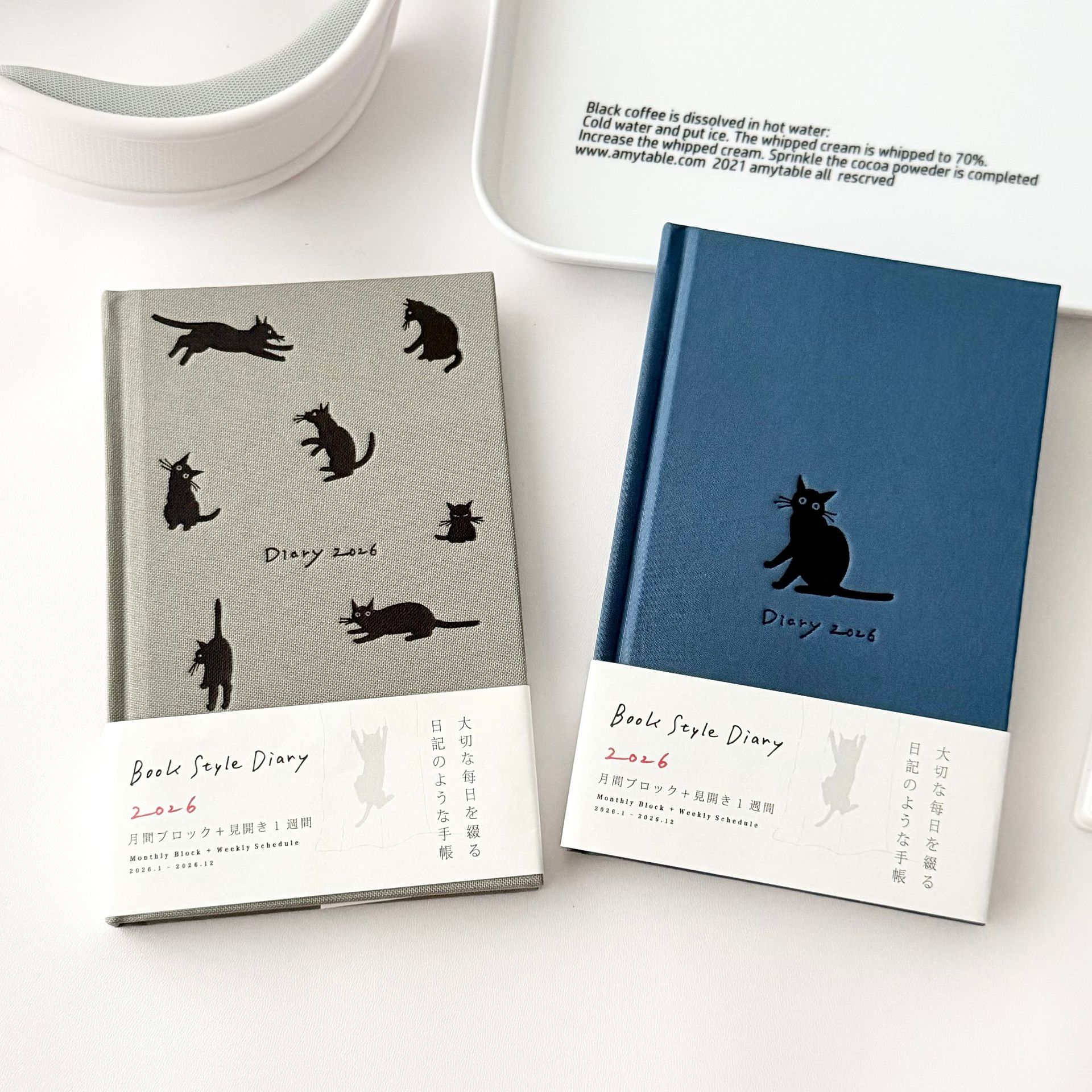 【2026 MIDORI JOURNAL】 Cat Notebook Planner Schedule Diary Book Hard ...