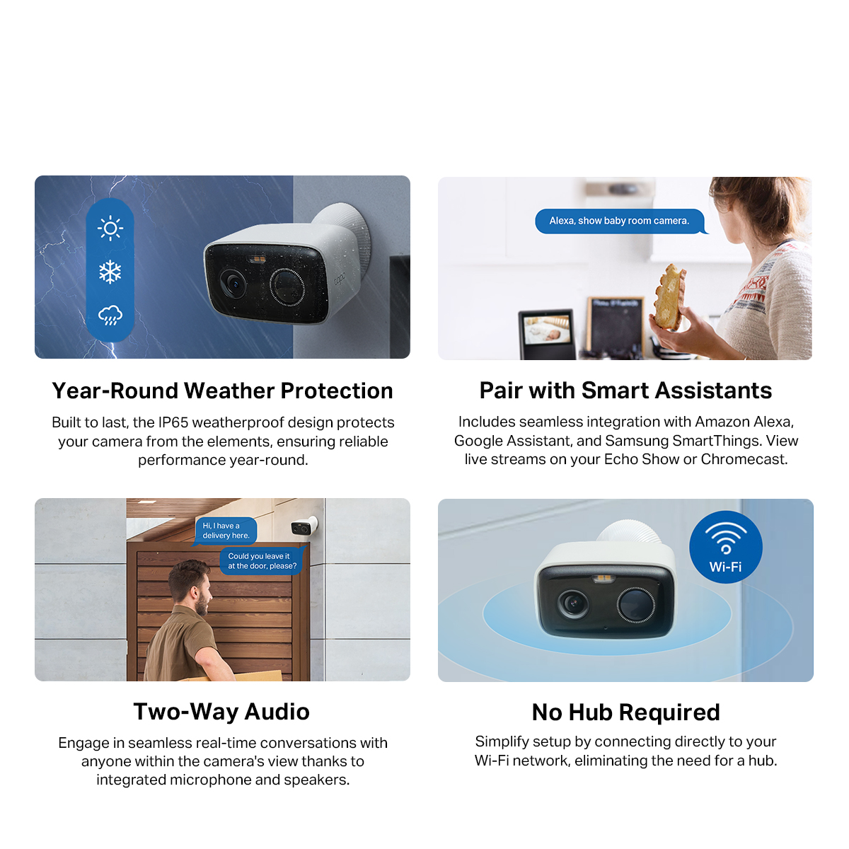TP-Link Tapo C400 Smart Battery Outdoor Wi-Fi Camera – 1080p Full HD ...