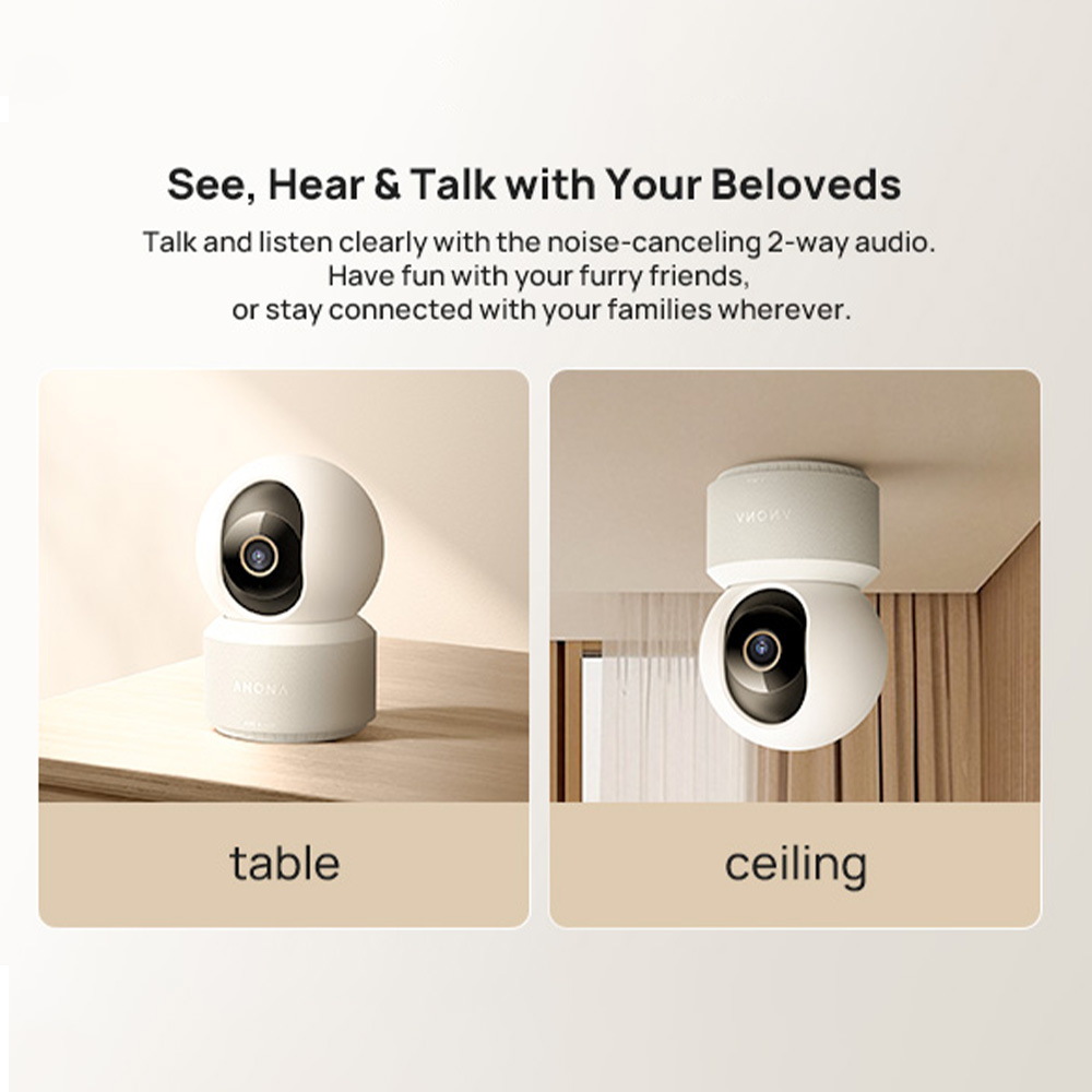 [New Launch] 70mai ANONA PANO 4K Indoor CCTV HM1010 App Control with AI ...
