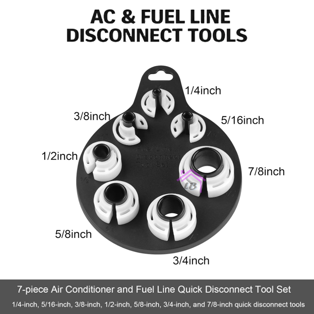 7PCS AC Fuel Line Disconnect Tools Fuel Line Angled Disconnect Tool Set ...