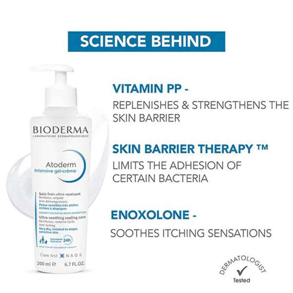 Bioderma Atoderm Intensive Gel Cream / Baume Body Cream Lotion 500ml ...