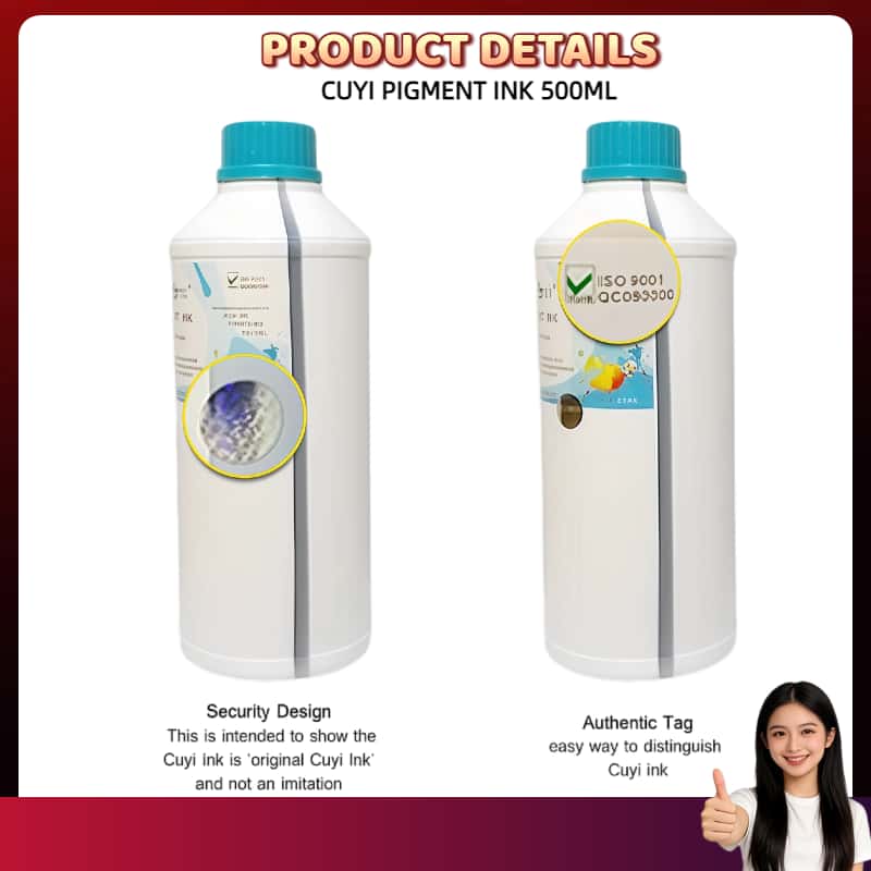 CUYI Pigment Ink 500ml Compatible For EPSON Printers | Shopee Malaysia