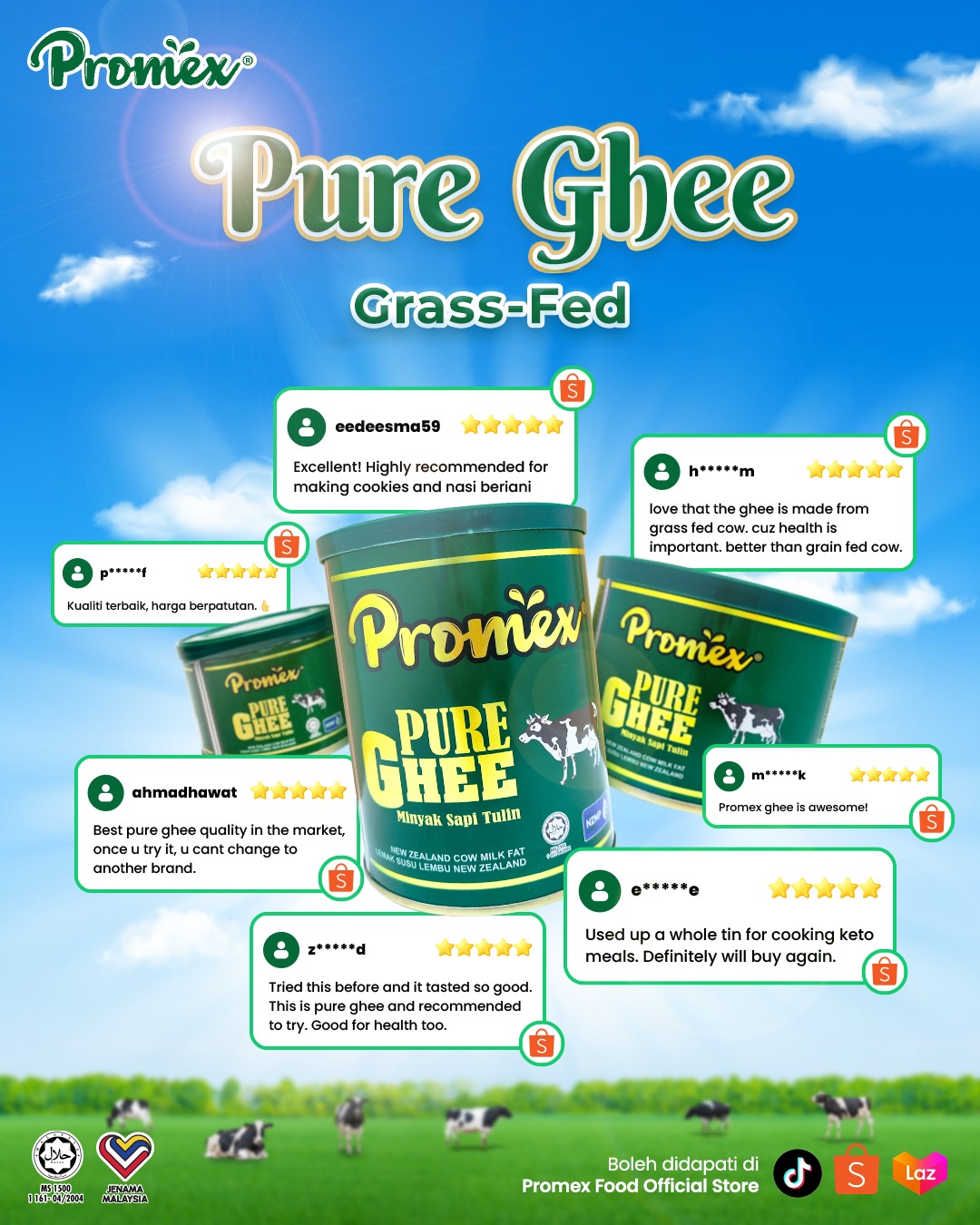 Promex Pure Ghee (400g) [Grass-Fed] | Shopee Malaysia