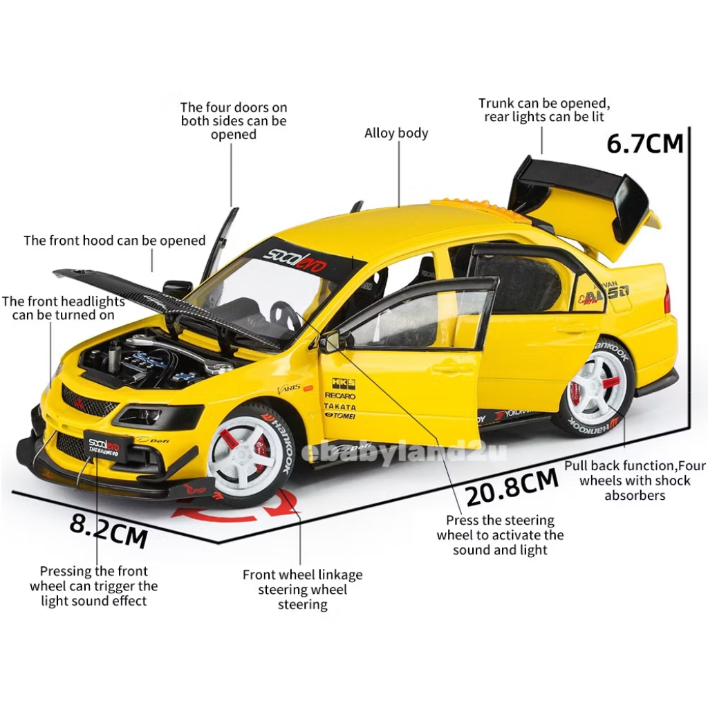 Die Cast 1:24 GTR R35 LBWK GTR R34 Spoon NSX Miata AE86 Vehicle Models ...